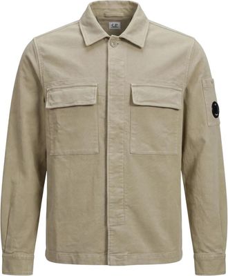 C.P. Company Moleskin Twill Overshirt - - Jackets - Herren - Beige - L