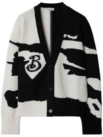 Burberry EKD Cardigan aus Kaschmir - Schwarz