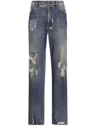 Dolce & Gabbana jean &agrave; coupe ample - Bleu