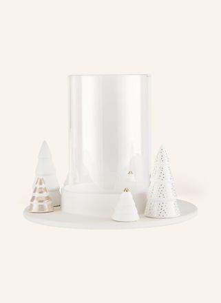 R&auml;der R&auml;der Windlicht Tannen weiss
