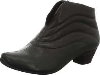 Think Damen AIDA leder gefütterte nachhaltige nachhaltige Stiefelette, 0000 SCHWARZ, 40.5 EU