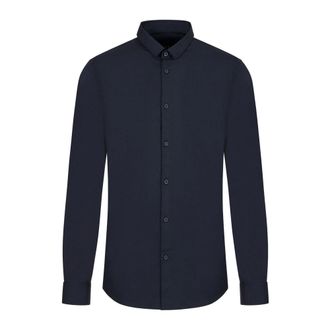 A|X Armani Exchange Homme, Chemises, Bleu, Taille: 2XL Casual Chemises