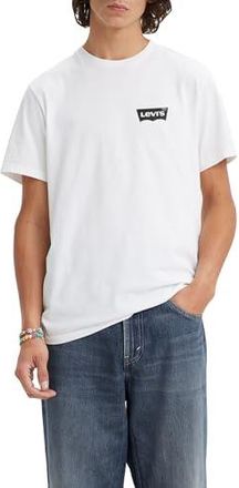 Levi's T-Shirt à col Rond Graphique pour Homme, Couleur BW Blanc +, XL