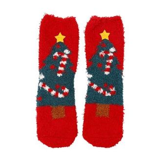 Generic Chaussettes Femme Fantaisie Funny Socks Chaussettes De Sol Amusantes Doubl&eacute;es En Fleece Chaussons Confortables Pour Dormir Id&eacute;ales Pour Les Vacances
