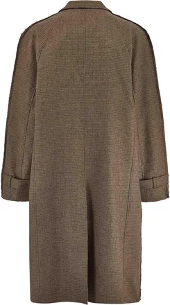 Martine Rose Wool Checked Coat - Brown