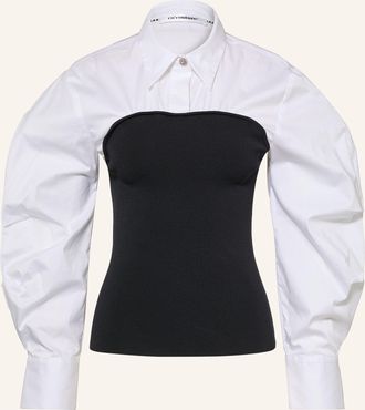 Co'Couture Cocouture Bluse Merciacc Im Materialmix schwarz