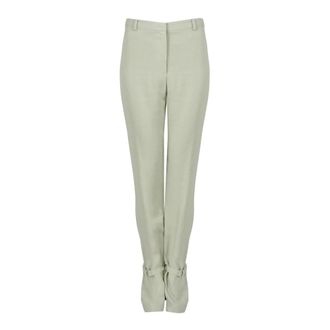 Patrizia Pepe Pantalon Droit - Femme - Pantalons - Vert - Taille: 38 FR