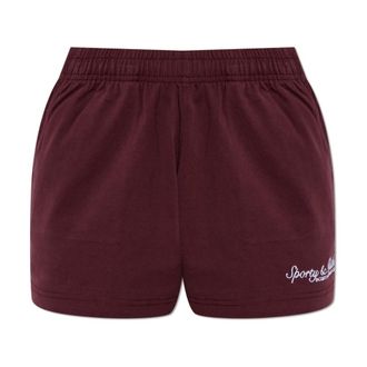 Sporty & Rich Damen, Shorts, Rot, LGr&ouml;&szlig;e
