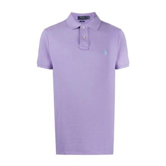 Ralph Lauren Homme, Tops, Violet, Taille: 2XL Tricot &agrave; Manches Courtes