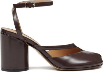 Maison Margiela Hohe Schuhe - Tabi Sandal Pump H80 Brown - Gr. 36,5 (EU) - in Beige - für Damen
