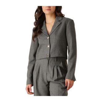 Notre-V Grauer Blazer Na-Elai - - Jackets - Damen - Grau - 2XL