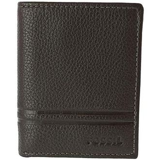 Fossil Wilder Trifold Accessoire de Voyage-Portefeuille à Triple pli, Marron foncé Sauvage, Taille Unique Homme