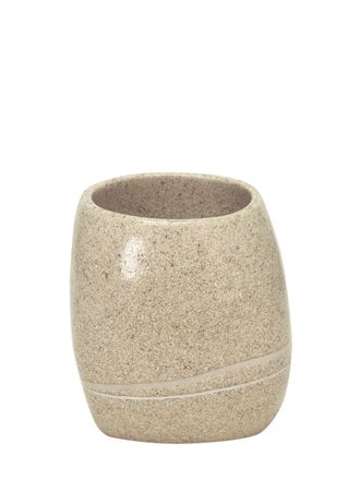 Kleine Wolke 5080226852 Zahnputzbecher Stones, Accessoires, sandbeige