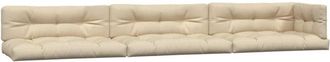vidaXL Palettenkissen 7-tlg. Beige Stoff vidaXL