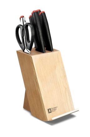 Richardson Sheffield Laser Messerblock-Set in Geschenkbox, Holz, 6-teilig, Brown