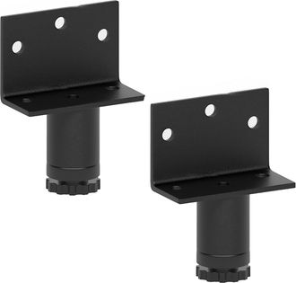 Generic Sofa Beistelltisch F&uuml;&szlig;e, 2er-Set Verstellbare M&ouml;belbeine Aus Metall, Mit Schrauben F&uuml;r Schrank- Und Tischbeine, Kommoden, Betten, St&uuml;hle, Schr&auml;nke(Sch