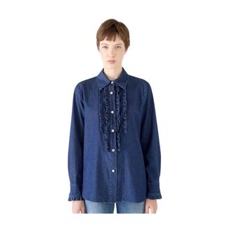 Shaft Damen, Blusen & Hemden, Blau, SGr&ouml;&szlig;e