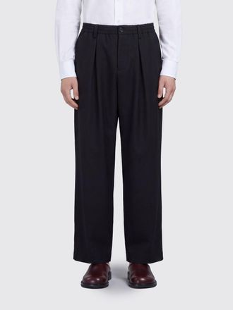 Marni Pantalon large en laine vierge &agrave; pinces