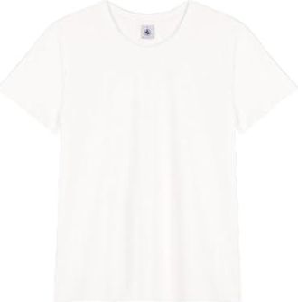 Petit Bateau Tee-Shirt Manches Courtes Femme, Blanc Ecume, XS