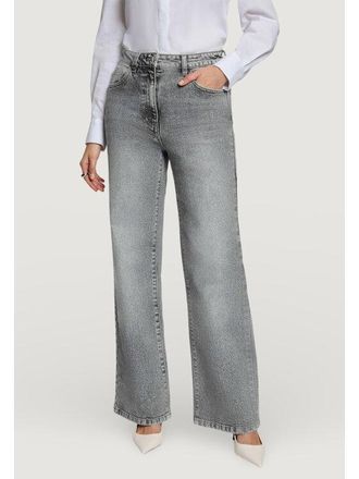 Morgan Jeans 261-PIGRIM Grau Wide Leg