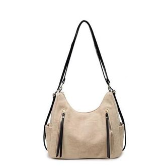 Generic Sac &agrave; dos en daim synth&eacute;tique pour femme et fille, sac &agrave; bandouli&egrave;re r&eacute;glable, sac &agrave; main &agrave; bandouli&egrave;re unique pour voyage, shopping, travail, usage q