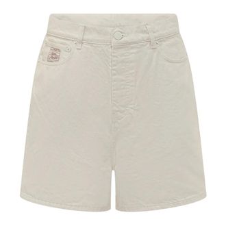 Ami Homme, Shorts, Blanc, Taille: W34 Short &agrave; patch logo