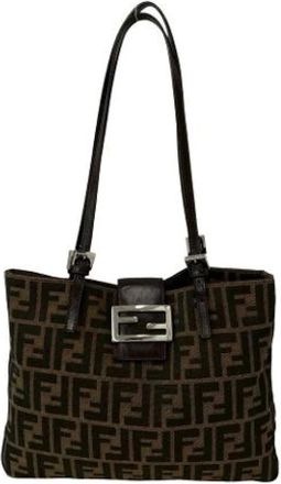 Fendi Pre-owned Sac cabas vintage - Femme - Pre-owned - Brun - Taille: ONE Size
