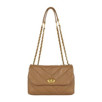 Lancaster Soft Matelass&eacute; Schultertasche - - Bags - Damen - Braun - ONE SIZE