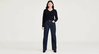 Dockers Womens Relaxed Fit Mid-Rise Jeans