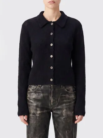 Our Legacy Cardigan slim fit en m&eacute;lange dalpaga &agrave; col classique