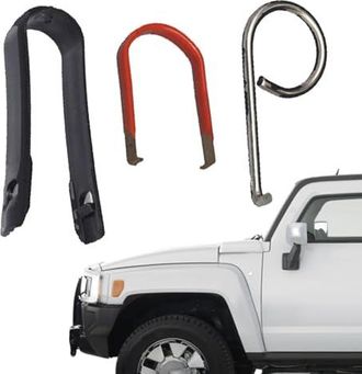 Generico Remover de housse de roue : accessoires de roue de voiture 3 pi&egrave;ces, cache-&eacute;crous de roue, outil dextraction de couvercle central, outil dattitude de 