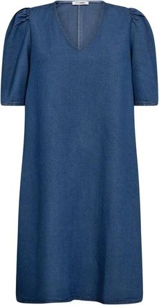 Co'Couture Femme, Robes, Bleu, Taille: 42 FR Robe V-Dress en Denim Bleu
