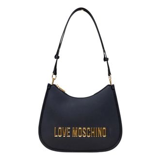 Love Moschino Strukturierte moderne Handtasche mit verstellbarem Griff - - Bags - Damen - Schwarzk - ONE SIZE