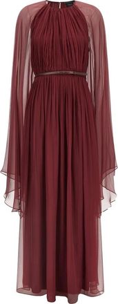 Max Mara Taverna Langes Kleid - - Dresses - Damen - Rot - L