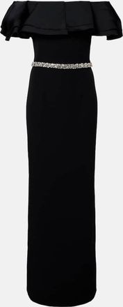 SAFiYAA Robe Ryan aus Cr&ecirc;pe mit Kristallen