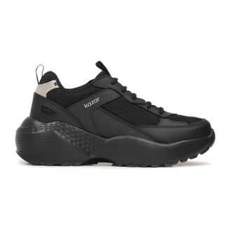 Kazar Ledersneaker mit dicker Sohle - - Shoes - Damen - Schwarzk - 36 EU