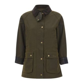 Barbour Acorn Wachsjacke - - Jackets - Damen - Gr&uuml;n - M