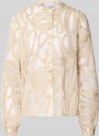 Rich & Royal Regular Fit Bluse in semitransparentem Design