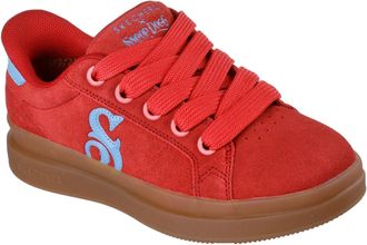Skechers Damen Courtside Cali Girlz Sneaker, Red Suede/Blue Duraleather, 37.5 EU