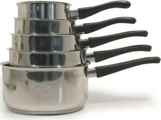 Beka Serie von 5 edelstahlt&ouml;pfen 12/14/16/18 / 20cm 12036994