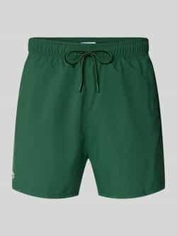 Lacoste Badeshorts mit Logo-Stitching