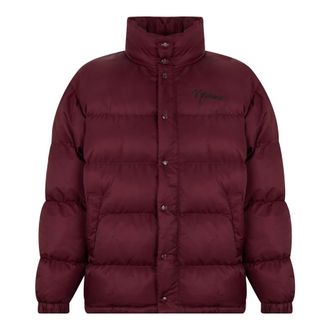 Moschino Daunenjacke mit besticktem Logo - - Jackets - Herren - Rot - L