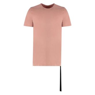 Rick Owens Homme, Tops, Rose, Taille: S T-shirt ras du cou en coton