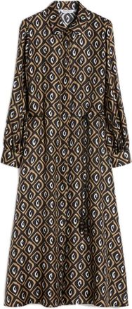 Max Mara Femme, Robes, Multicolore, Taille: 34 FR Robe en Twill de Soie Imprim&eacute;e