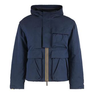 K-Way Short Parka Guillermo - - Jackets - Herren - Blau - L