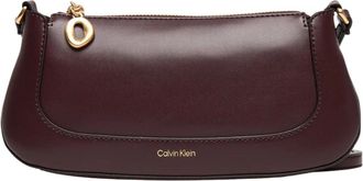Calvin Klein Femme, Sacs, Brun, Taille: ONE Size Long Zip Crossbody Bag