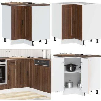 vidaXL Vidaxl - Armoire dangle de cuisine Porto ch&ecirc;ne marron bois ding&eacute;nierie