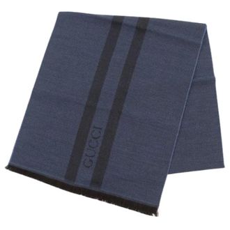 Gucci Ch&acirc;le doccasion - Homme - Pre-owned - Bleu - Taille: ONE Size