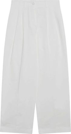 Toteme Femme, Pantalons, Blanc, Taille: 38 FR Wide Pantalons