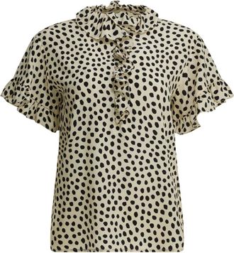 Chlo&eacute; Femme, Blouses et Chemises, Beige, Taille: 34 FR Ruffle Blouse